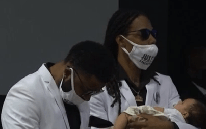 The funeral of Brown, an African-American man shot dead by police