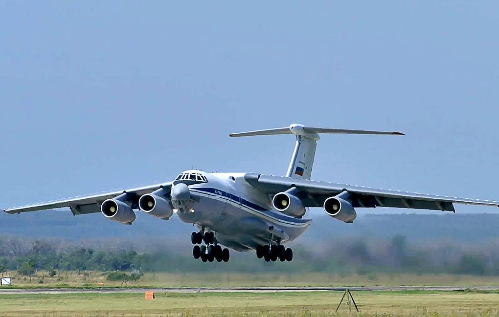 Four Russian military aircraft arrived in Moscow carrying many of the