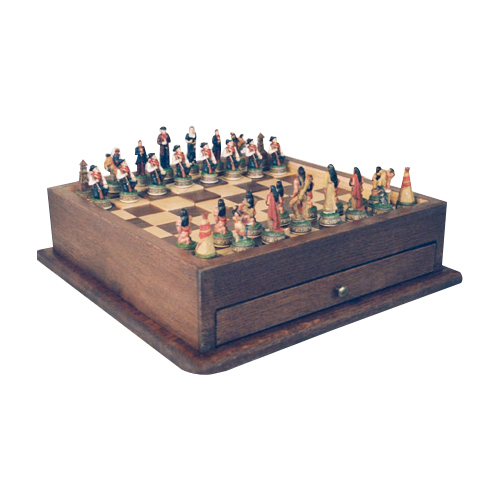 Cowboys & Indians Chess Set - Yoder Handcrafted Mission Furniture
