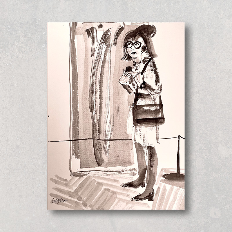 Gallery Goer by Louise Soloway Chan - Young Soy Gallery