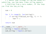 Hackerrank Python Find A String Solution Yourdigitalaid