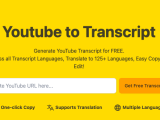 Create Account Youtube To Transcript