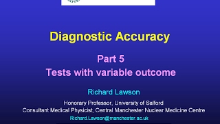 Diagnostic Accuracy, Part 5