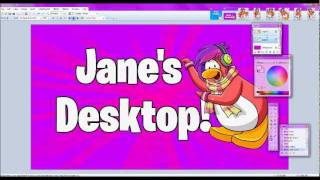 How To Make a Personalized Club Penguin Desktop Wallpaper!