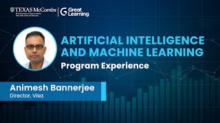 PGP in Artificial Intelligence and Machine Learning Review by Animesh Bannerjee, Director at Visa