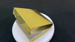 SN 42 43 44 Golden Color paperboard single piece box 250g, 500g, and 1kg sweet Packing (Food Grade)