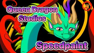 Queen Dragon OC Speedpaint: OzzWorm