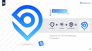 How To Combine Letters D & B with a Location Pin into a Cohesive Logo in Adobe Illustrator | Design