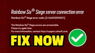 Fixing Rainbow Six Siege Error 3-0x00050001: Server Connection, Update Issues & Maintenance Status ✓