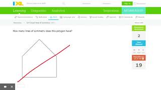 IXL - Count lines of symmetry (Geometry practice)