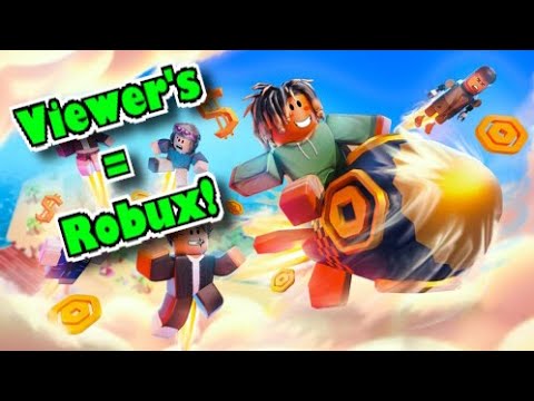 Giving Robux To Every Viewer Youtube