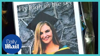 Ashling Muphy: Tragic moment children taught by teacher hold up her photo at her funeral