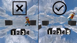 How 4 block jumps can be harder than 5 block jumps