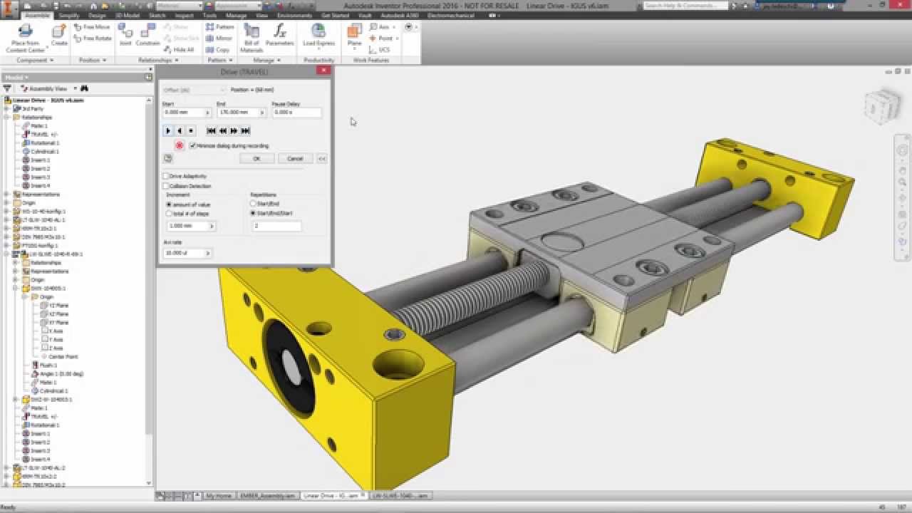 Autodesk Inventor Assembly Modeling Youtube
