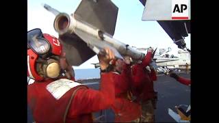 PERSIAN GULF: ON BOARD THE AIRCRAFT CARRIER USS INDEPENDENCE
