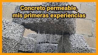 Permeable concrete, my first experiences, I'll tell you about my mistakes so they don't happen to...