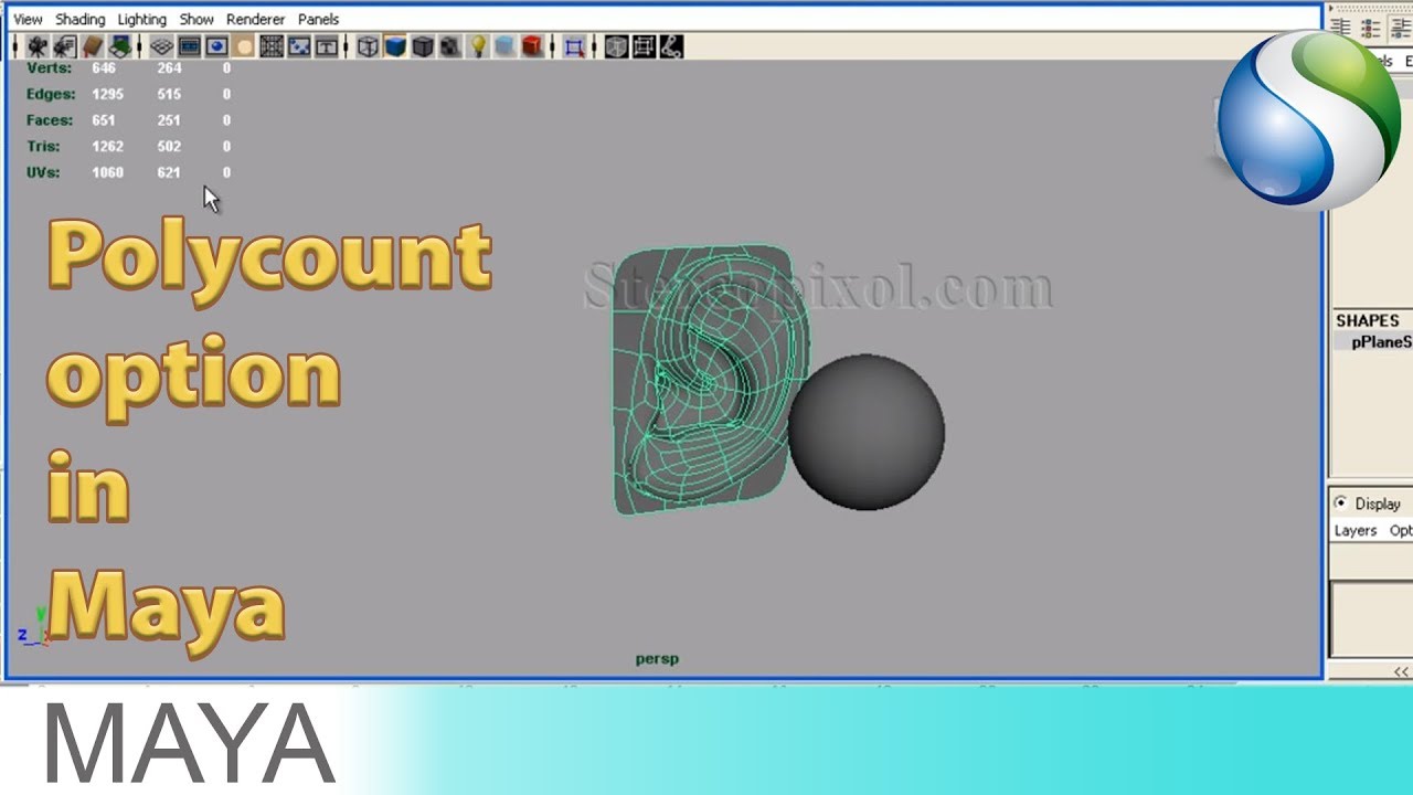 Autodesk Maya 2017 Polycount Mvptide