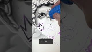 Procreate brushes that mimic real tattoo needles. #procreate #art #digitalart #tattoo #tutorial