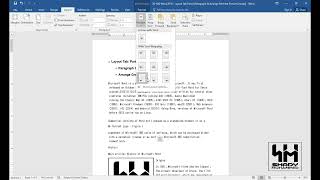 26- MS Word 2016 - Layout Tab Part 4 (Paragraph & Arrange Selected Picture Groups)