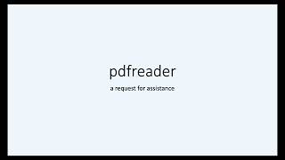 Lightning Talk: PDF Reader