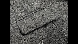 Bespoke Tailoring 12 the double piping pocket part two