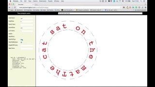 How to curve text using CSS and Javascript