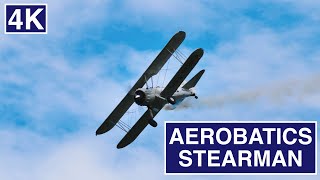 🛩Boeing Stearman 🇺🇸 Amazing 4K Aerobatic Biplane 🛩