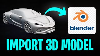 How to Import 3D Model in Blender 4.2 (EASY METHOD)