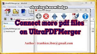 PDF File | UltraPDFMerger | sharing knowledge | tranhien.ibm | lesson 04
