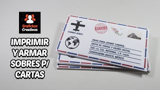 Imprimir y Armar Sobres Personalizados para Cartas Fácilmente.