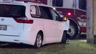 1 person is dead after a 3-vehicle crash in Forest Park