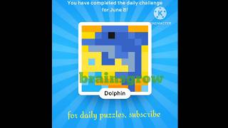 Nonogram daily challenge 8 June 2023 -Easy-solution /answer /how to solve number puzzle #brainsgrow