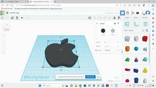 3D print Apple Logo with Tinkercad and Flshprint