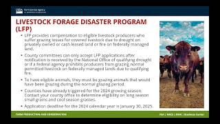 BFR Webinar Series #5 USDA: FSA and NRCS Programs for Beginning Producers
