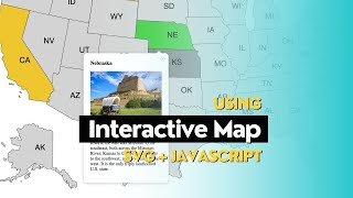 Interactive map using JavaScript and SVG