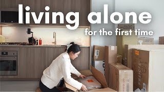 Everything I did to move out of my parents house | first big girl apartment at 24