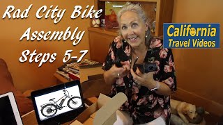 Rad City Bike Assembly Steps 5-7, Spokes, Fender/Light, Adjustments