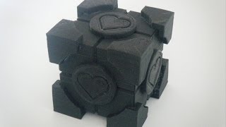 3D printed portal companion cube puzzle box