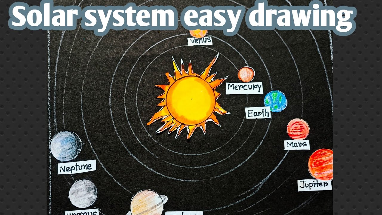 Solar System Solar System Drawing How To Draw A Solar System Youtube
