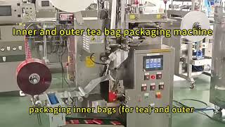Three Side Seal Inner and Outer Bag Tea Bag Packing Machine | Full Automatic Tea Packaging