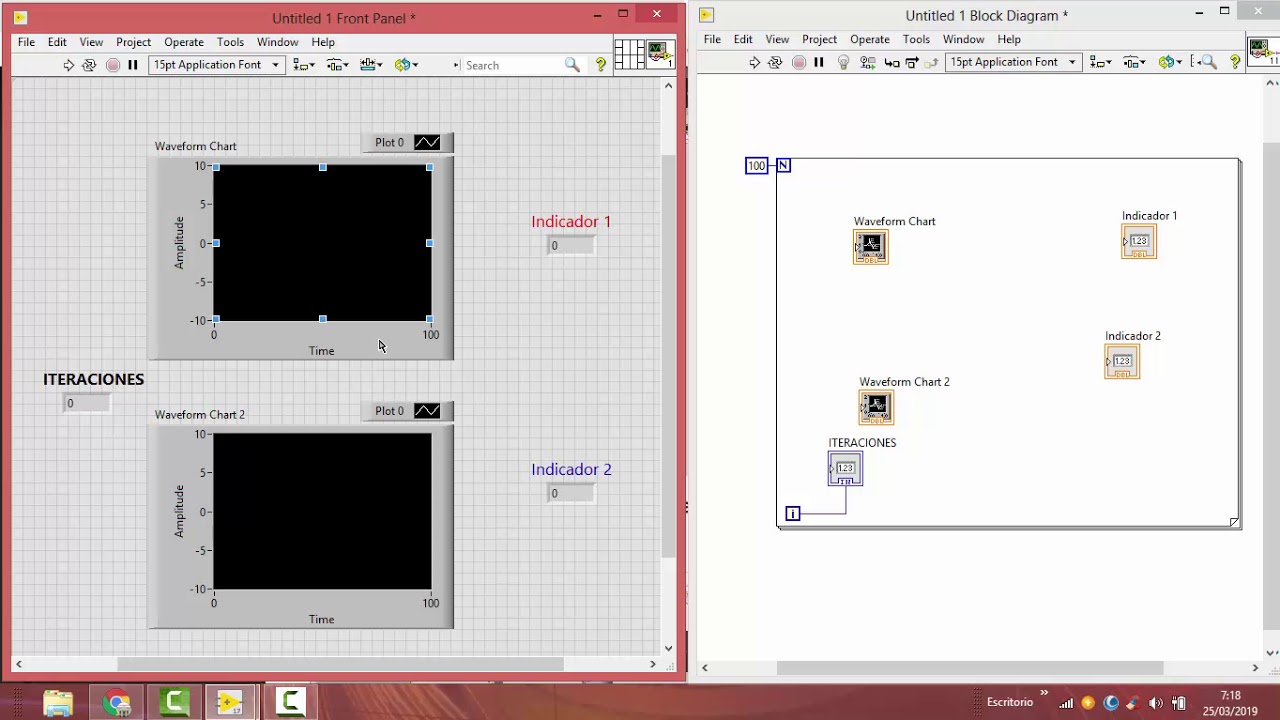For Loop En Labview Part 2 Youtube