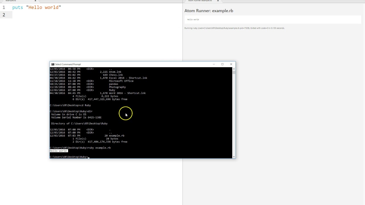 How To Run Ruby Code In Command Prompt At Rosa Pierce Blog