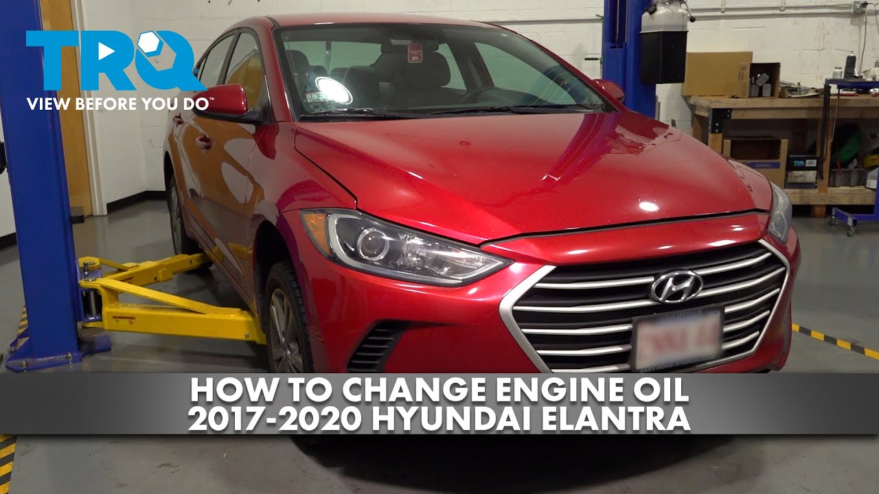 How To Change Engine Oil 2017 2020 Hyundai Elantra Youtube