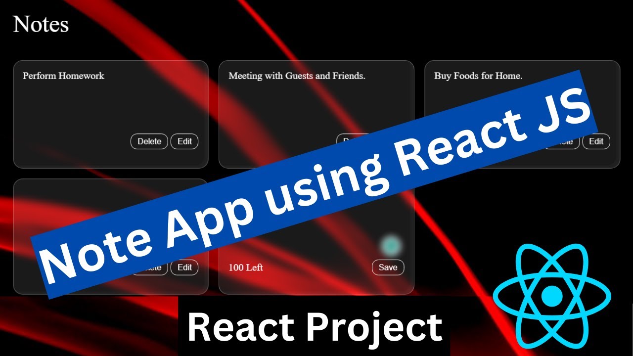 How To Build A Notes App With React And Localstorage React Beginner