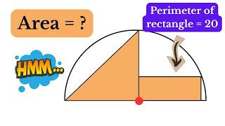 Can You Solve This Viral Geometry Puzzle: What's The Orange Area? 🧡