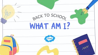 What am I? Back to School | Brain Break