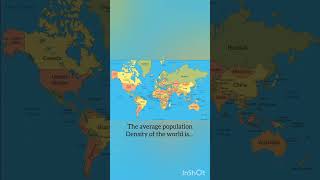 The average population density of the world