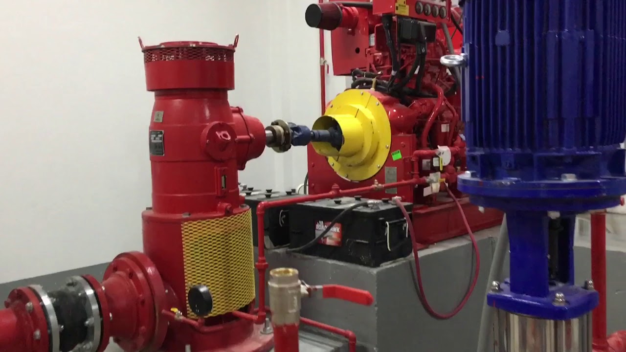Vertical Turbine Fire Pump Set Youtube