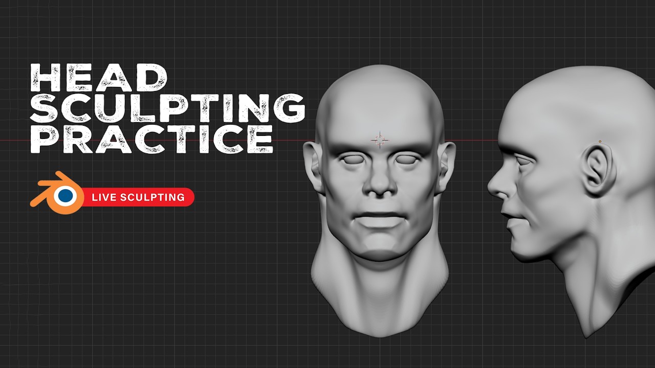 Sculpting Head Practice 12 In Blender Youtube