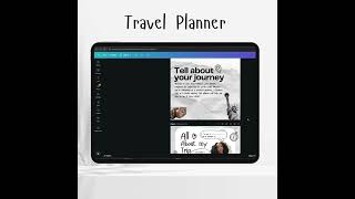 Travel Planner Etsy I How to plan travel easy I Easy Schedule Travel I Canva Edit Template